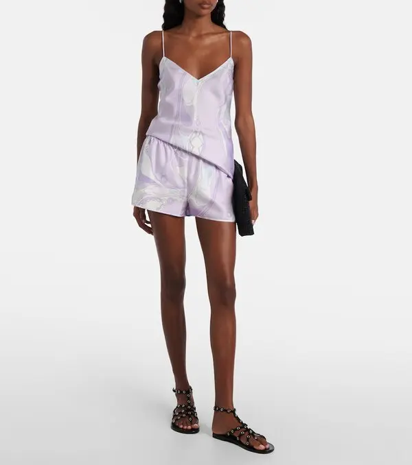 Emilio Pucci Orchidee Silk Satin Camisole