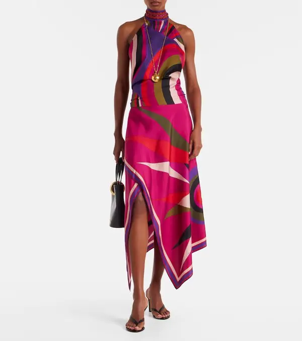 Emilio Pucci Iride Silk Satin Top - Multicoloured