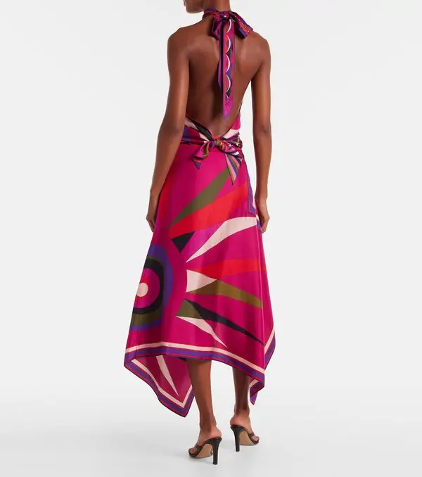 Emilio Pucci Iride Silk Satin Top - Multicoloured