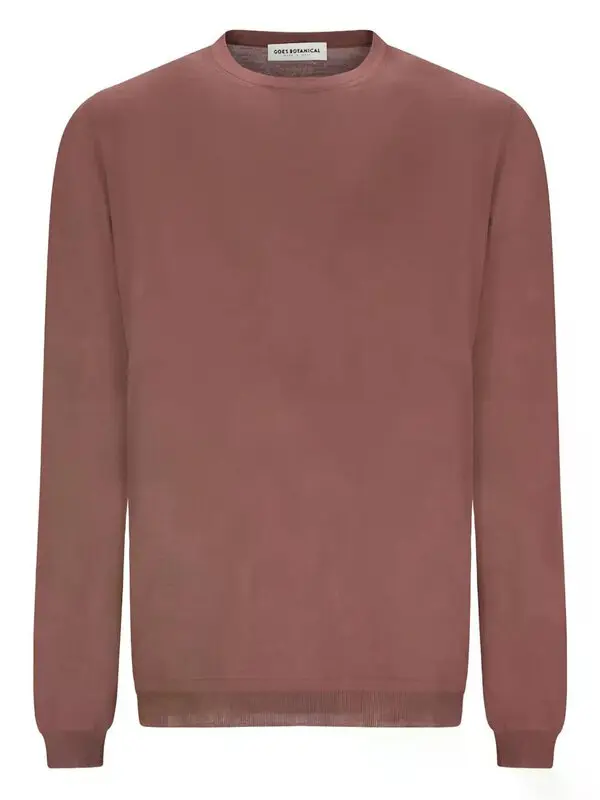 GOES BOTANICAL Tubular Crewneck Sweater - Brown