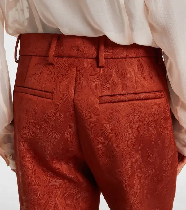 Dries Van Noten Jacquard Straight Pants