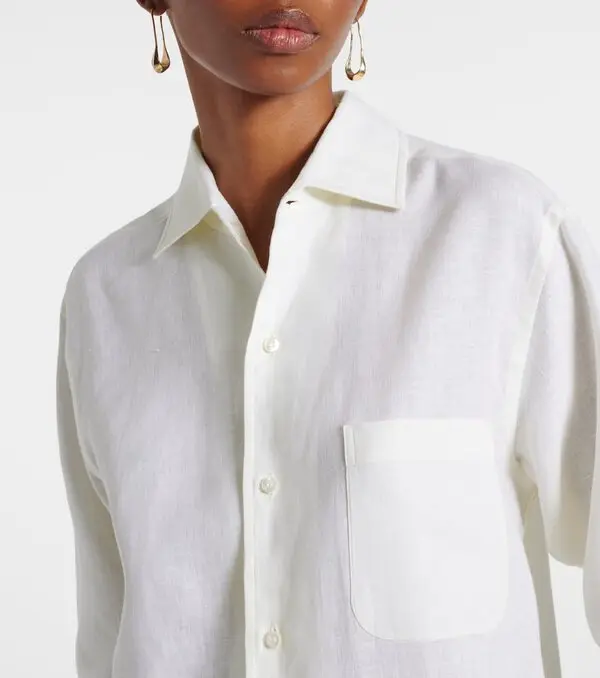 Loro Piana André Linen Shirt - White