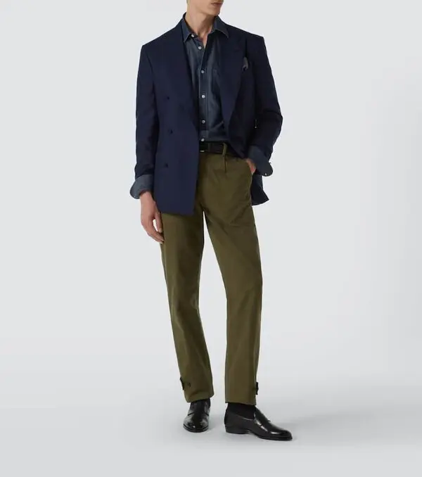 Dunhill Cotton Straight Pants