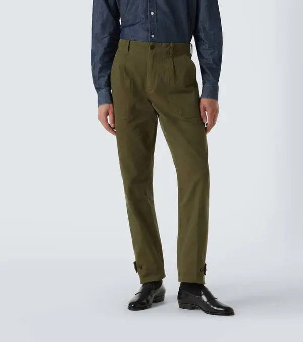 Dunhill Cotton Straight Pants