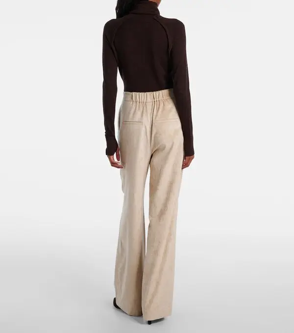 Veronica Beard Grigore Corduroy Wide-leg Pants - Beige