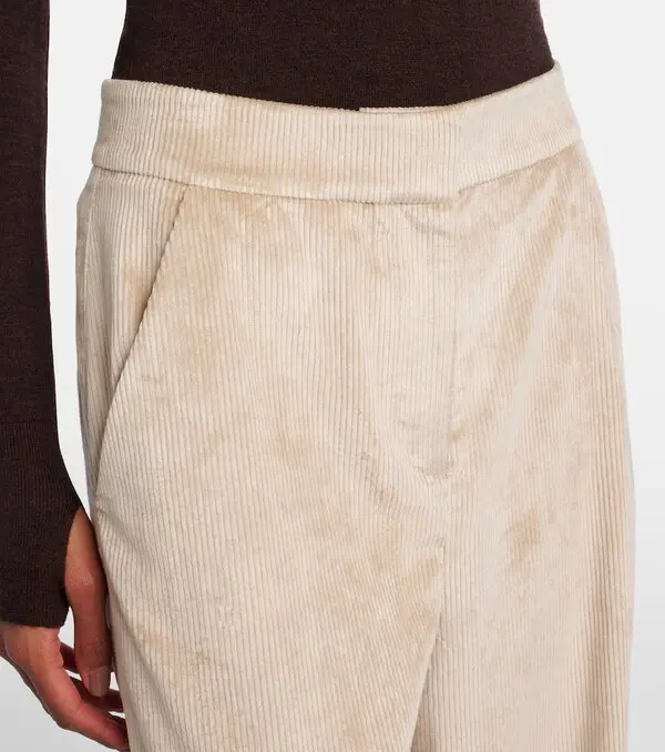 Veronica Beard Grigore Corduroy Wide-leg Pants - Beige