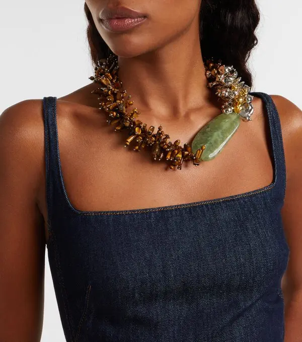 Dries Van Noten Denim Midi Dress - Blue