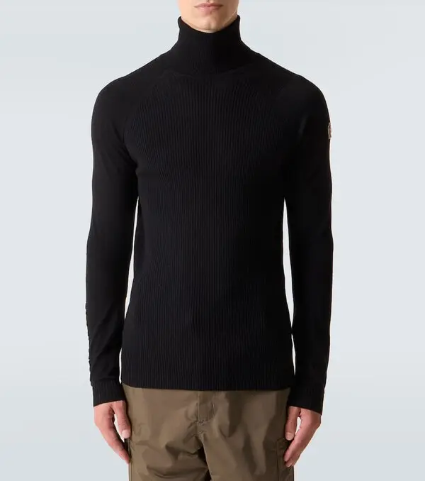 Moncler Turtleneck Wool-blend Ski Top