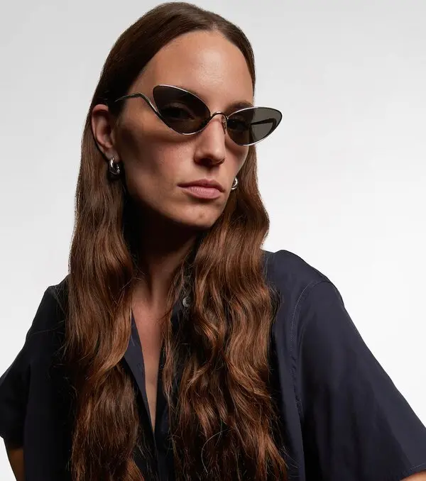 Loewe Signature Cat-eye Sunglasses - Silver
