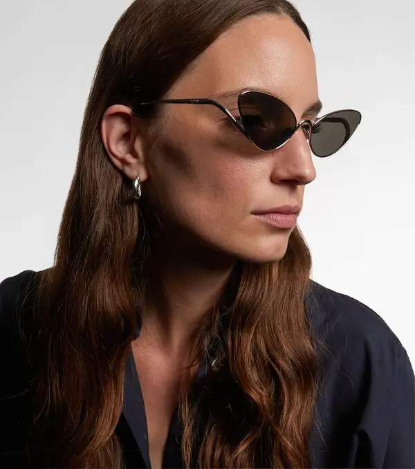 Loewe Signature Cat-eye Sunglasses - Silver