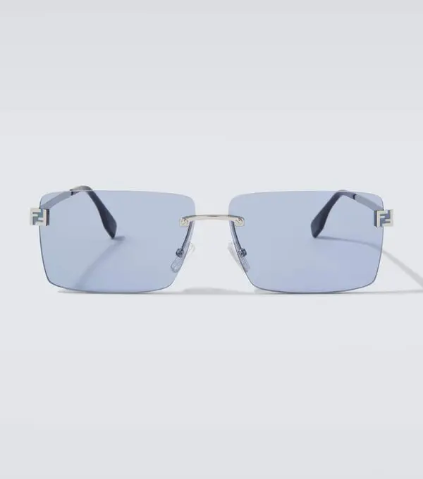 Fendi Rectangular Sunglasses - Silver
