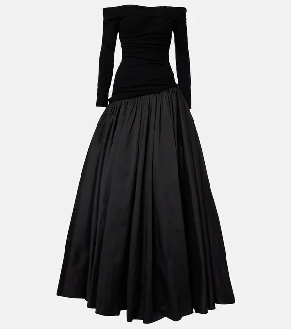 MARMAR HALIM Off-the-shoulder Draped Gown