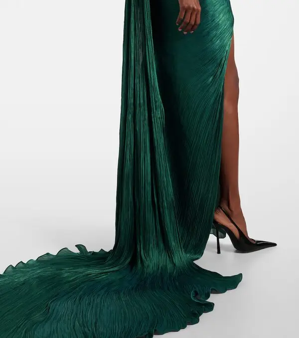 MARMAR HALIM Ruched Off-shoulder Bustier Gown