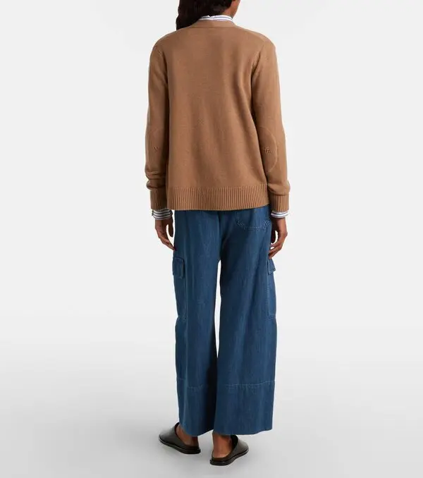 Max Mara Cropped Cotton Cargo Jeans