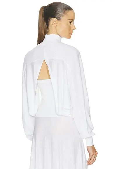 Alaïa Ala&iuml;a Batwing Jumper - Blanc