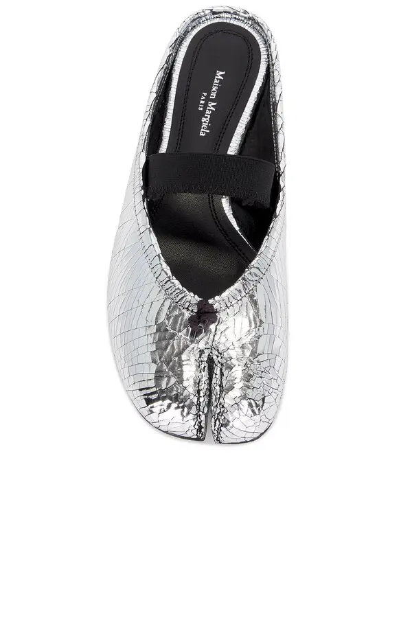 MAISON MARGIELA Ballet Flat - Silver & Black