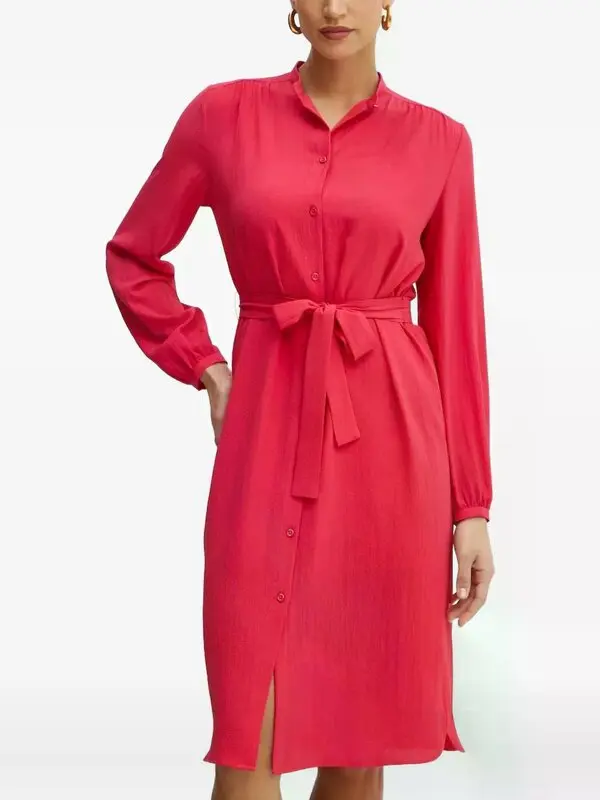BOSS Buttoned Midi Dress With Belt