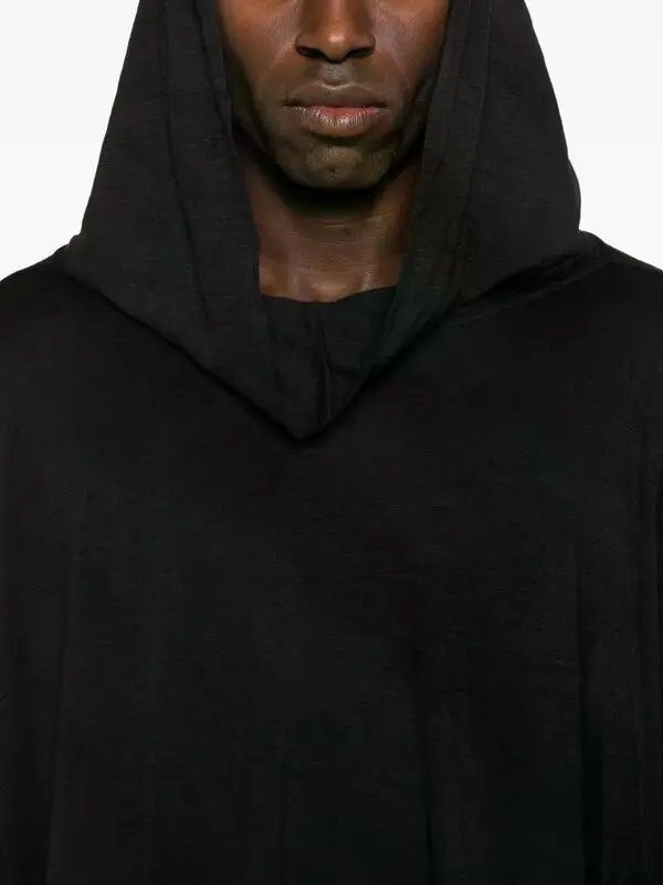 Rick Owens Oversized Fit Hoodie - Black