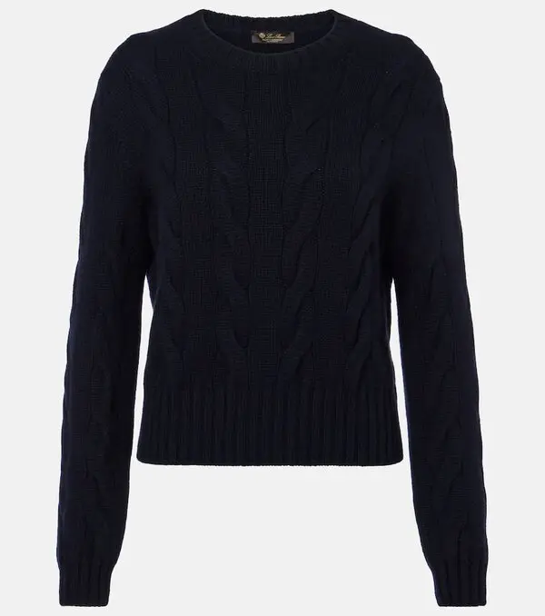 Loro Piana Napier Cable-knit Cashmere Sweater