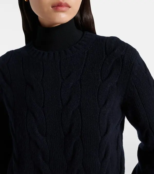 Loro Piana Napier Cable-knit Cashmere Sweater
