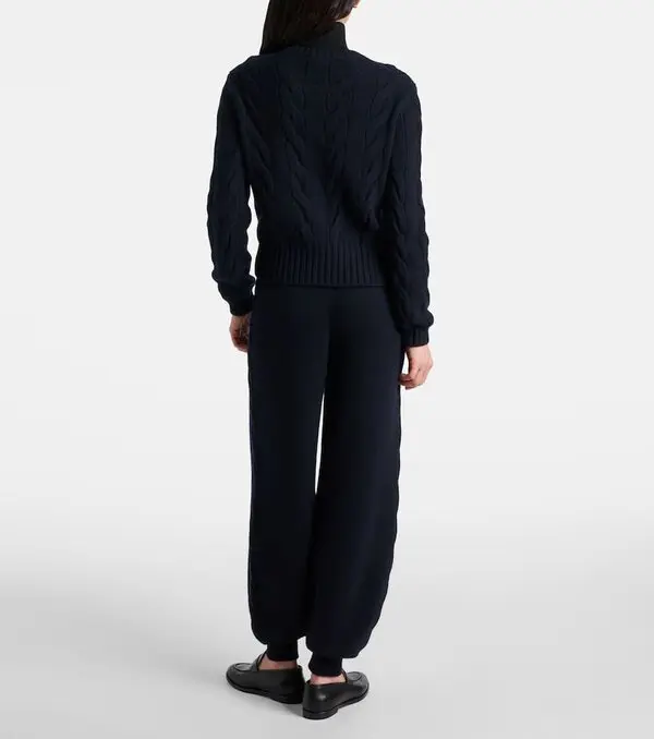 Loro Piana Napier Cable-knit Cashmere Sweater