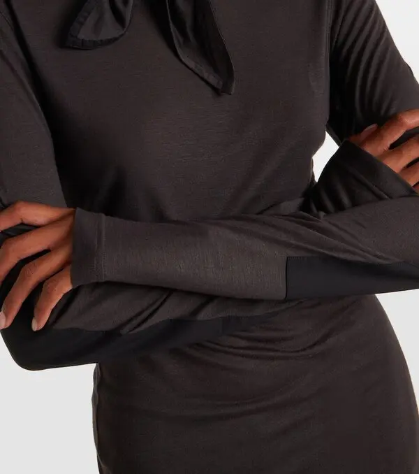 LEMAIRE Tie-neck Jersey Top