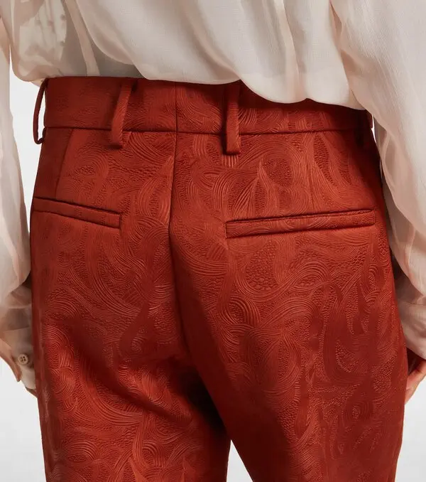 Dries Van Noten Jacquard Straight Pants