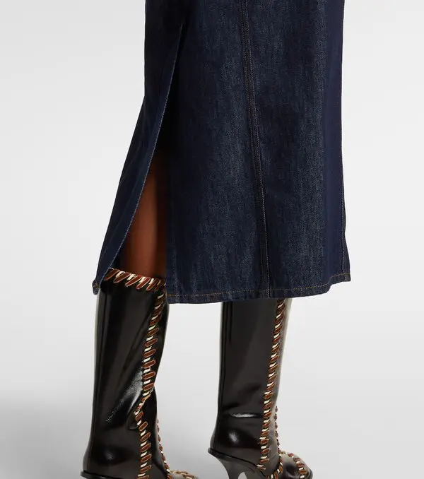 Dries Van Noten Denim Midi Dress