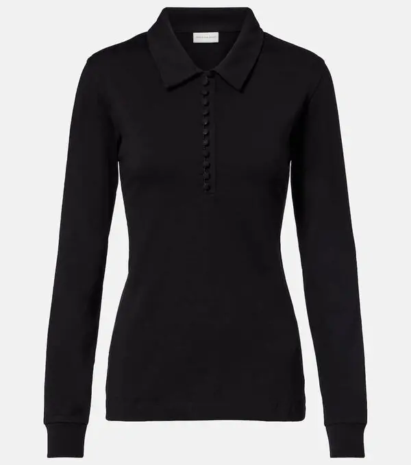 Dries Van Noten Cotton Jersey Polo Shirt