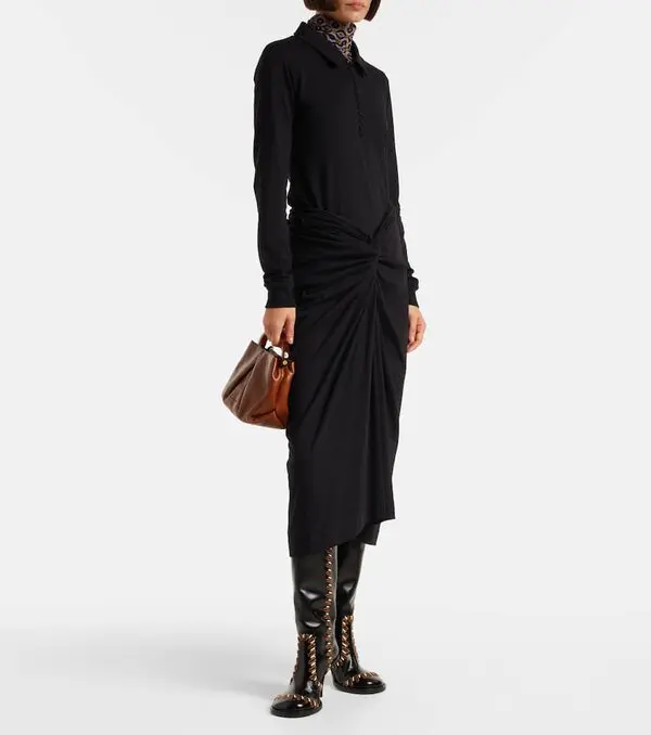 Dries Van Noten Cotton Jersey Polo Shirt