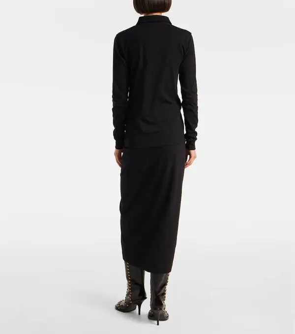 Dries Van Noten Cotton Jersey Polo Shirt