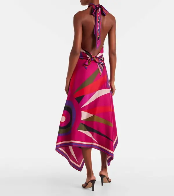 Emilio Pucci Iride Silk Satin Top