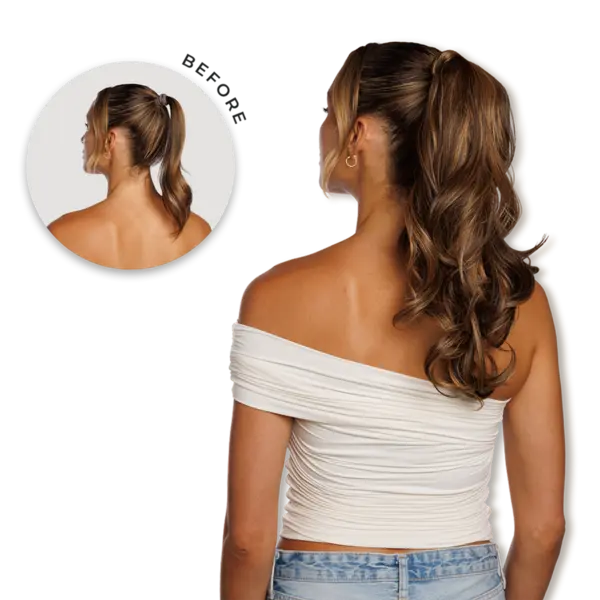INH HAIR Jordynn Pony - Mocha Melt