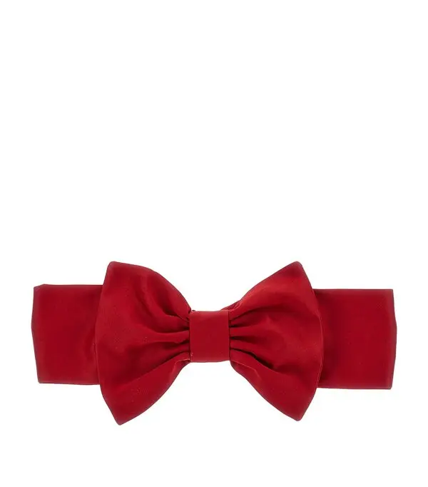Monnalisa Bow Headband - Red