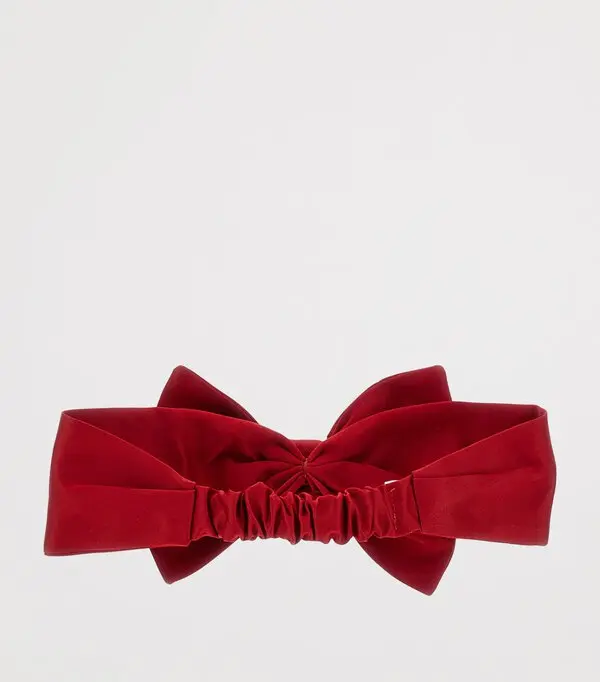 Monnalisa Bow Headband - Red