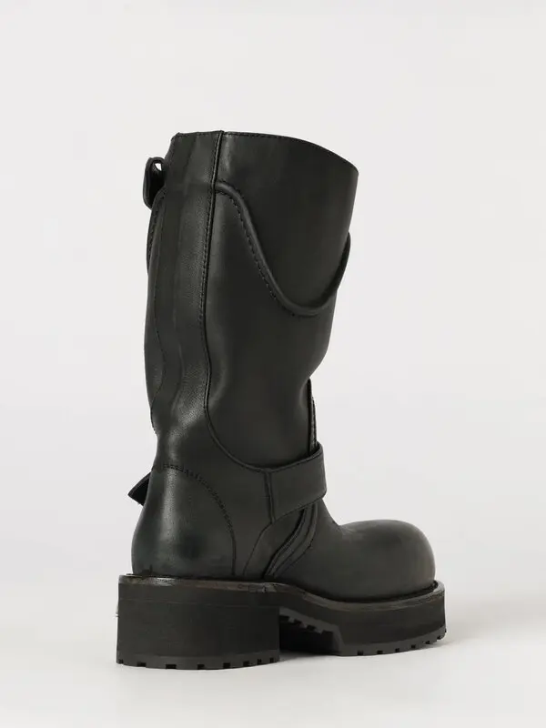 Balenciaga Calf Leather Biker Boots