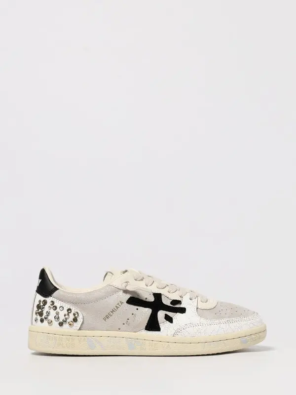 Premiata Clay Suede Sneakers With Stud Embellishments