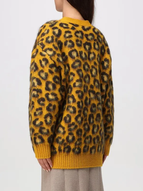 Bottega Veneta Leopard Print Knit Sweater - Brown