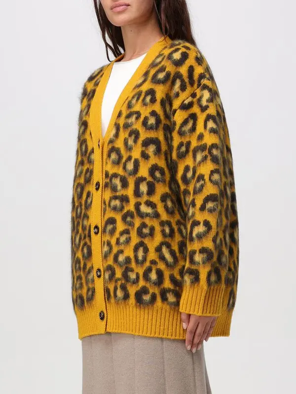 Bottega Veneta Leopard Print Knit Sweater - Brown