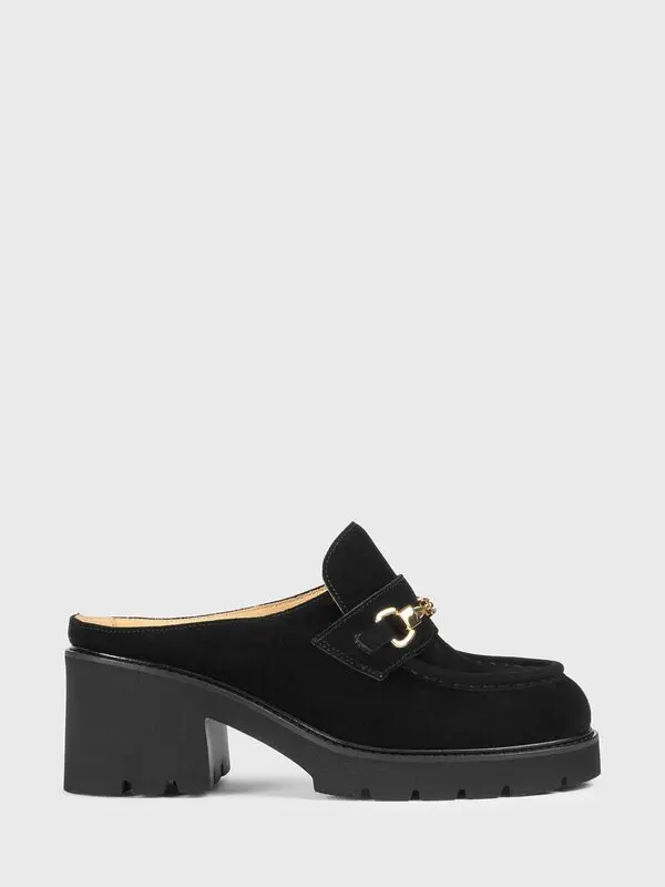 DOUCAL'S Platform Mules - Black