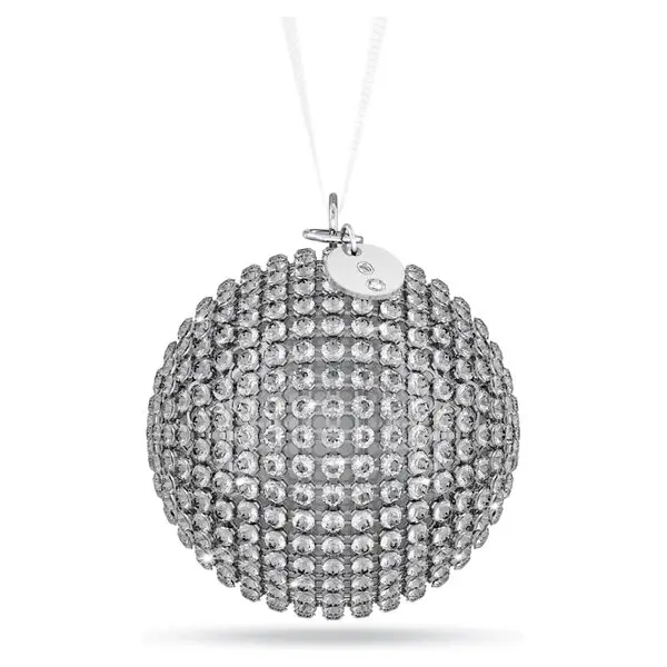 SWAROVSKI Holiday Magic Classics Crystal Mesh Ball Ornament - Silver Tone