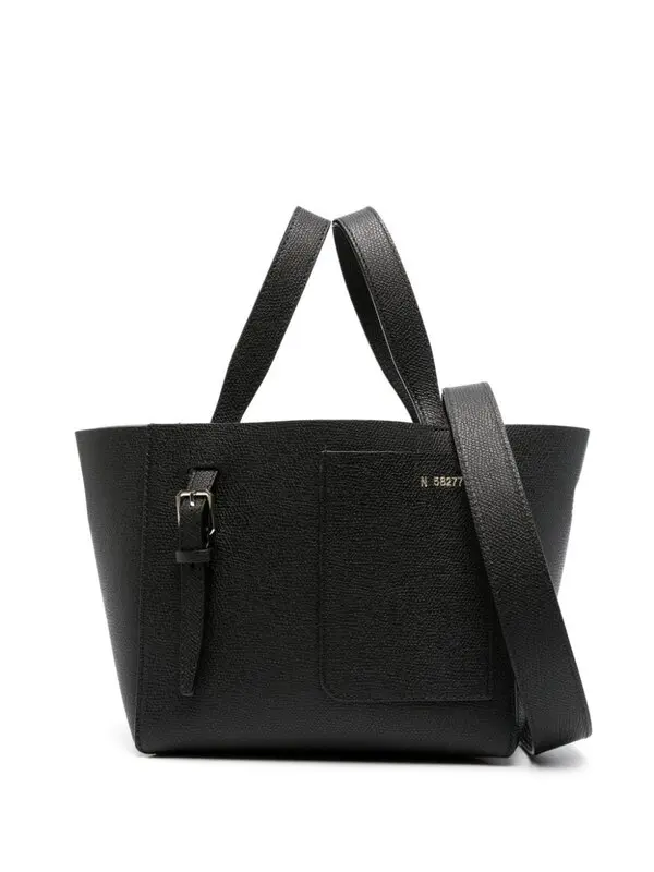 VALEXTRA Mini Leather Bucket Bag