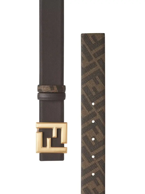 Fendi Squared Ff Belt - Brown
