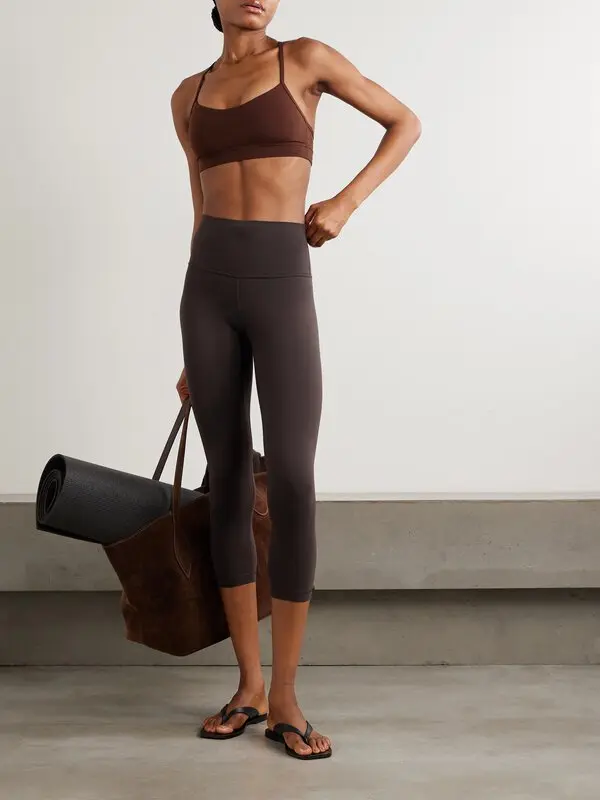 Lululemon Align Nulu Cropped High-rise Leggings - Brown