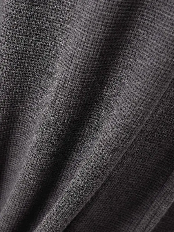 Lululemon Waffle-knit Wide-leg Track Pants - Dark Gray