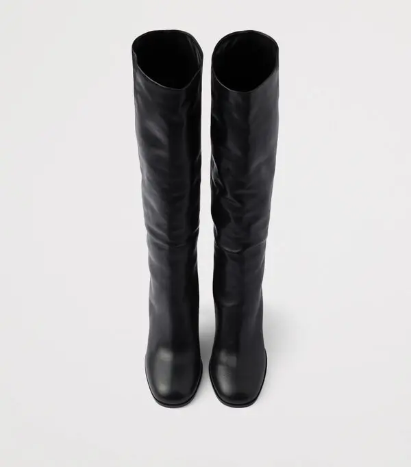 Prada Leather Knee-high Boots