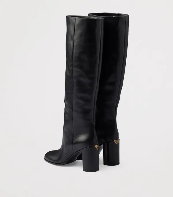 Prada Leather Knee-high Boots