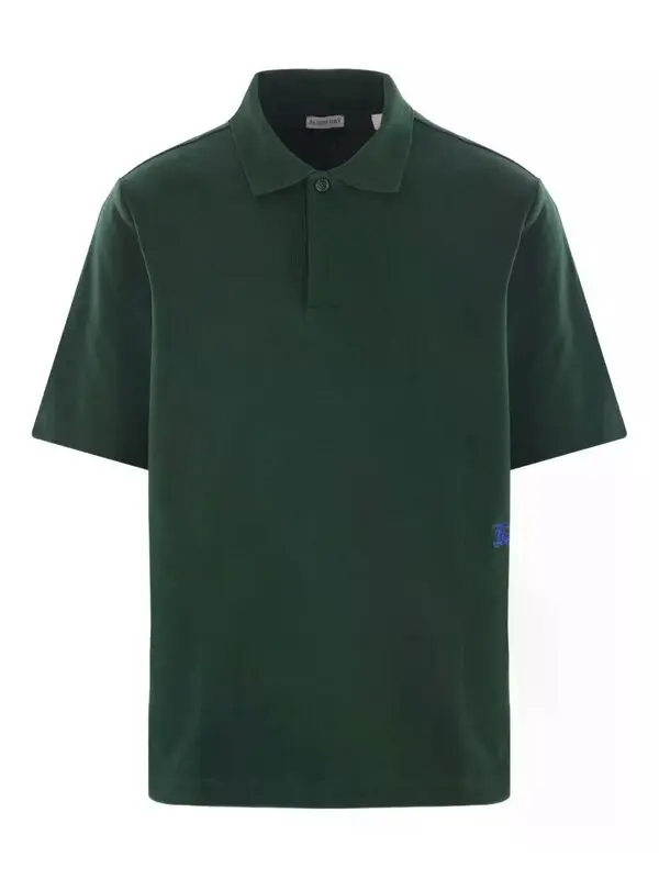 Burberry Embroidered-logo Polo Shirt - Green