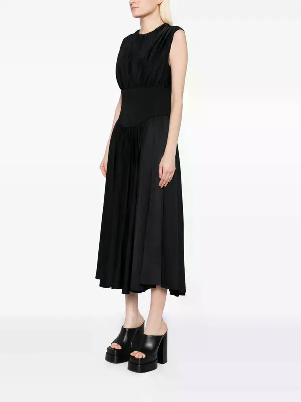 Amsale Back-crepe Corset Dress