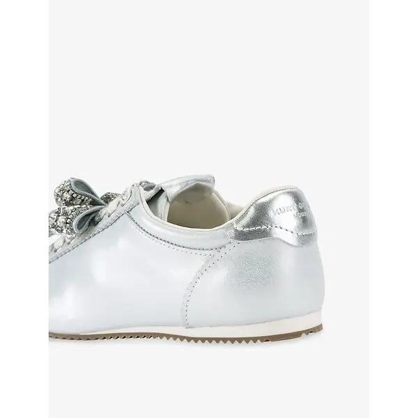 Kurt Geiger Islington Bow Leather Trainers